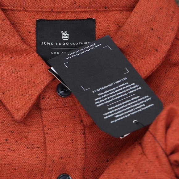 Junk Food Clothing | Shirts | Nwt Junk Food Gordy Flecked Long Sleeve ...